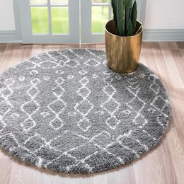 MyFlair MÖBEL & ACCESSOIRES Hochflor-Teppich »Temara Shag, LAGERRÄUMUNG!« rund 51 mm Höhe gewebt, Scandi Design, ideal im Wohnzimmer & Schlafzimmer...