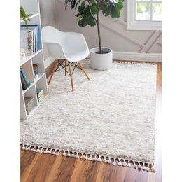 MyFlair MÖBEL & ACCESSOIRES Hochflor-Teppich »Top Shag, LAGERRÄUMUNG!« rechteckig 32 mm Höhe gewebt, melierte Optik, weich & kuschelig, mit Fransen...