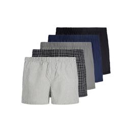 Jack & Jones PlusSize JACK & JONES PLUSSIZE Boxershorts »JACMILANO WOVEN BOXERS 5 PACK PLS SN« Dusty Olive Pack:Poppy seed - Black - City Skyline - Naval acadamy 3XL 3XL...