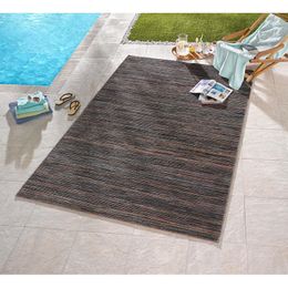 NORTHRUGS Teppich »Lotus« rechteckig 7 mm Höhe In-& Outdoor, Flachgewebe, Modern, Wetterfest, Garten, Wohnzimmer braun Obermaterial: 100%...