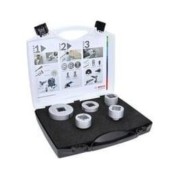Bosch PRO Ceramic dry X-LOCK Diamant-Bohrkronen-Set, &Oslash; 20 - 68mm, Bohrer-Satz 5-teilig