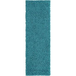 MyFlair M&Ouml;BEL & ACCESSOIRES Hochflor-L&auml;ufer &raquo;Shaggy Shag, LAGERR&Auml;UMUNG!&laquo; rechteckig 38 mm H&ouml;he Teppich-L&auml;ufer, gewebt, Uni Farben, ideal im Flur &...