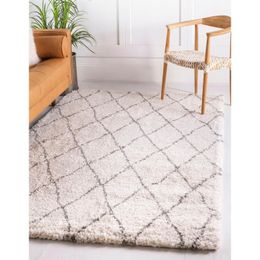 MyFlair MÖBEL & ACCESSOIRES Hochflor-Teppich »Temara Shag, LAGERRÄUMUNG!« rechteckig 51 mm Höhe gewebt, Rauten Design, weich & kuschelig...