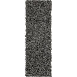 MyFlair M&Ouml;BEL & ACCESSOIRES Hochflor-L&auml;ufer &raquo;Shaggy Shag, LAGERR&Auml;UMUNG!&laquo; rechteckig 38 mm H&ouml;he Teppich-L&auml;ufer, gewebt, Uni Farben, ideal im Flur &...