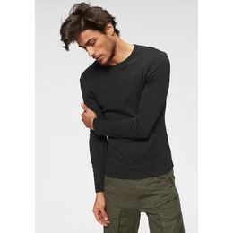 G-Star Raw G-STAR Langarmshirt Basic-Artikel aus blickdichter, hochwertiger Baumwollqualit&auml;t black L (52/54) L (52/54) K&ouml;rpernahe Passform, betont die Figur...