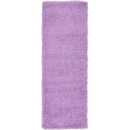 MyFlair M&Ouml;BEL & ACCESSOIRES Hochflor-L&auml;ufer &raquo;Shaggy Shag, LAGERR&Auml;UMUNG!&laquo; rechteckig 38 mm H&ouml;he Teppich-L&auml;ufer, gewebt, Uni Farben, ideal im Flur &...