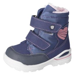 Pepino BY RICOSTA Klettstiefel »Fina WMS: normal« Kindergartenschuh, Winterstiefel mit wasserdichter Sympatex Membran dunkelblau-rosa 21 21 Coole...