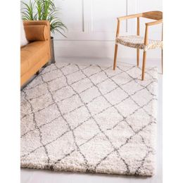 MyFlair MÖBEL & ACCESSOIRES Hochflor-Teppich »Temara Shag, LAGERRÄUMUNG!« rechteckig 51 mm Höhe gewebt, Rauten Design, weich & kuschelig...