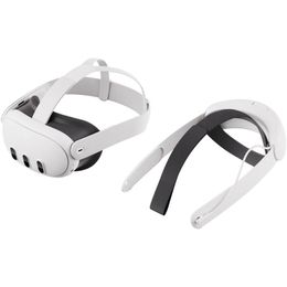 META Virtual-Reality-Brille »Quest 3 128 GB + Elite-Riemen mit Akku (Elite Strap with Battery)« weiß Die mit TruTouch-Haptik ausgestatteten Touch...