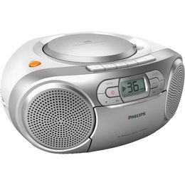 Philips Radio »AZ127« ( FM-Tuner 2 W) silber Dynamic Bass Boost