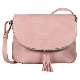 Tom Tailor Umhängetasche »LARY«, Crossbody Bag mit modischen Quasten am Zipper hellrosa