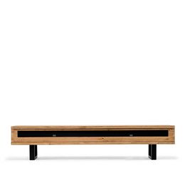 Pharao24.de Fernseher Tisch aus Eiche Massivholz Loft Design