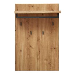 Pharao24.de Wandgarderobe in Wildeichefarben 4 Kleiderhaken