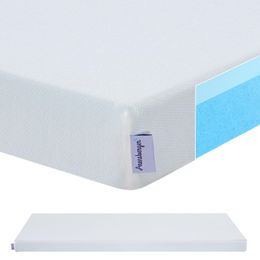 Arensberger Matratzen Topper LUXURY, 140x200cm, Gelschaum und Memory Gel Foam Matratzentopper, waschbarer Bezug, geeignet f&uuml;r Federkern & Matratzen, Matratzenauflage H&ouml;he 10cm