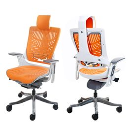MCW B&uuml;rostuhl MERRYFAIR Wau 2b, Schreibtischstuhl Drehstuhl, Hartschale, ergonomisch ~ orange