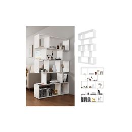 VICCO Raumteiler Aramis Wei&szlig; 106 x 161,5 cm, Standregal, Stufenregal stehend