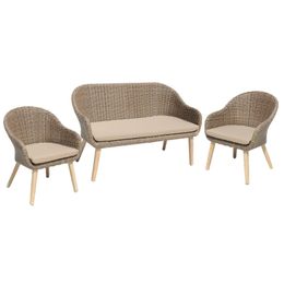 Harms Import Sofa & Stuhl Set PUEBLO, 3-teilig