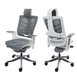 MCW B&uuml;rostuhl MERRYFAIR Adelaide 2b, Schreibtischstuhl Drehstuhl, Hartschale, ergonomisch ~ grau