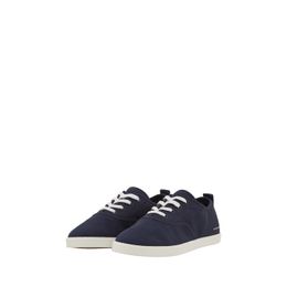 Tom Tailor Damen Leichter Sneaker aus Textilstoff, blau, Uni, Gr. 36