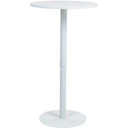 CLP Stehtisch Hereford rund I Metalltisch mit runder Tischplatte aus Holz I Standsicherer Bistrotisch