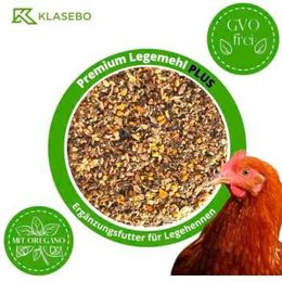 KLASEBO 25 kg Premium Legemehl PLUS mit Oregano - Gefl&uuml;gelfutter, H&uuml;hnerfutter, G&auml;nsefutter, Entenfutter