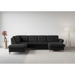 Sit & More Wohnlandschaft SIT & MORE "Göteborg", grau (anthrazit), B:327cm H:90cm T:226cm, Sofas, inkl. Sitztiefenverstellung, wahlweise mit Bettfunktion & Bettkasten