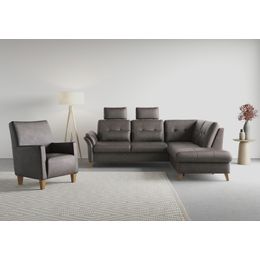 Sit & More Ecksofa SIT & MORE "G&ouml;teborg", braun, B:250cm H:90cm T:226cm, Sofas, Ecksofa, inkl. Sitztiefenverstellung, wahlweise mit Bettfunktion & Bettkasten