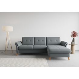 Sit & More Ecksofa SIT & MORE "G&ouml;teborg", braun, B:268cm H:90cm T:176cm, Sofas, Ecksofa, Sitztiefenverstellung und Federkern, wahlweise mit Bettfunktion