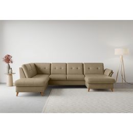 Sit & More Wohnlandschaft SIT & MORE "Göteborg", beige, B:327cm H:90cm T:226cm, Sofas, inkl. Sitztiefenverstellung, wahlweise mit Bettfunktion & Bettkasten