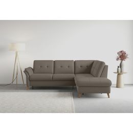 Sit & More Ecksofa SIT & MORE "G&ouml;teborg", braun (savannah), B:250cm H:90cm T:226cm, Sofas, Ecksofa, inkl. Sitztiefenverstellung, wahlweise mit Bettfunktion & Bettkasten