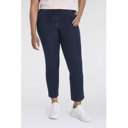 5-Pocket-Jeans KjBRAND "Jeans Betty CS R&ouml;hre", Damen, Gr. 21, K-Gr, blau (denim stoned), Denim/Jeans, Obermaterial: 87% Baumwolle, 11% Polyester, 2% Elasthan, figurbetont, Jeans 5-Pocket-Jeans, ideal bei schlanken Oberschenkeln
