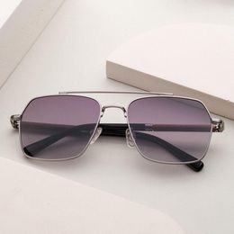 Holzkern Sonnenbrille The Professor (Walnuss/Antiksilber)