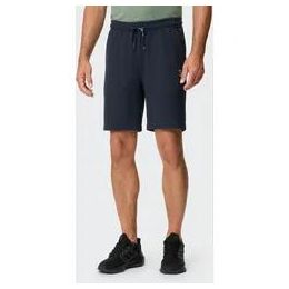 Bermudas Joy Sportswear "SWEAT-BERMUDA QUENTIN", Herren, Gr. 52, N-Gr, blau (night), Obermaterial: 80% Polyester, 14% Lyocell, 6% Elasthan, sportlich, Hosen