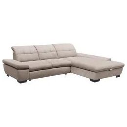 Ecksofa Alina "Salima", grau (seidengrau tbs 2), B:297cm H:90cm T:204cm, Sofas, Inklusive Rückenlehnenverstellung