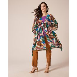 Poncho im Dschungel-Print