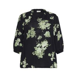 Kaffe CURVE Bluse 'Edina' Damen Größe XXXL kiwi / hellgrün / schwarz