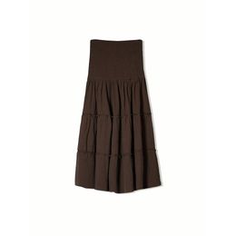 Bershka Rock Damen Größe 34 braun
