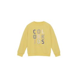 Color Kids Sweater ' COSweat W. JR. Logo Print ' M&auml;dchen Gr&ouml;&szlig;e 134 gelb