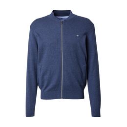 Fynch-Hatton Strickjacke Herren Größe S nachtblau / silbergrau