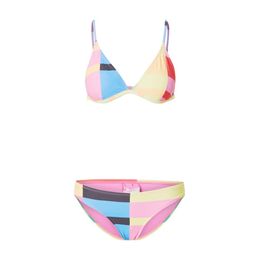 Rip Curl Bikini Damen Gr&ouml;&szlig;e XL hellblau / gelb / rosa / rot