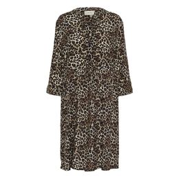 Cream Blusenkleid Damen Gr&ouml;&szlig;e 46 beige / braun / schwarz Winterkleid