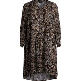 ZIZZI Kleid 'Vbella' Damen Gr&ouml;&szlig;e 50/52 camel / hellbeige / braun / dunkelbraun Winterkleid