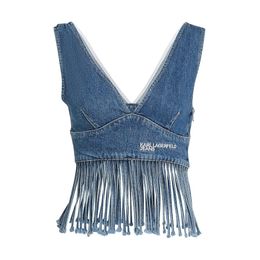 KARL LAGERFELD JEANS Top Damen Größe XL blue denim