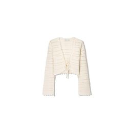 Bershka Strickjacke Damen Gr&ouml;&szlig;e XS ecru