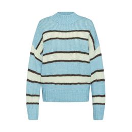 EDITED Pullover 'Egid' Damen Gr&ouml;&szlig;e M hellblau / braun / offwhite