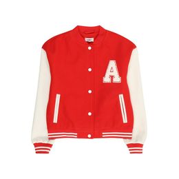 ONLY GIRLS Jacke 'KOGSILJA' M&auml;dchen Gr&ouml;&szlig;e 140 rot / wei&szlig;