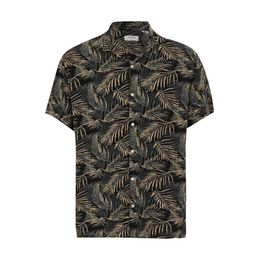 Jack & Jones Plus Jack & Jones Plus Button Up Shirt 'JJEJeff Tropical' male Black size 7XL