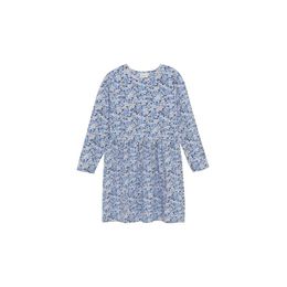 Minymo Sommerkleid ' MIDress LS AOP ' M&auml;dchen Gr&ouml;&szlig;e 110 blau