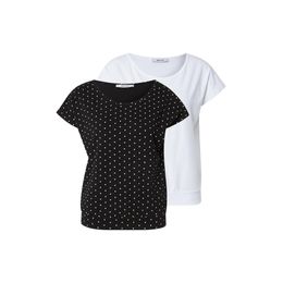 ABOUT YOU T-Shirt 'Celina' Damen Gr&ouml;&szlig;e L schwarz / wei&szlig;