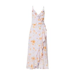 ABOUT YOU Kleid 'Soraya' Damen Größe 42 grün / flieder / orange / offwhite Winterkleid